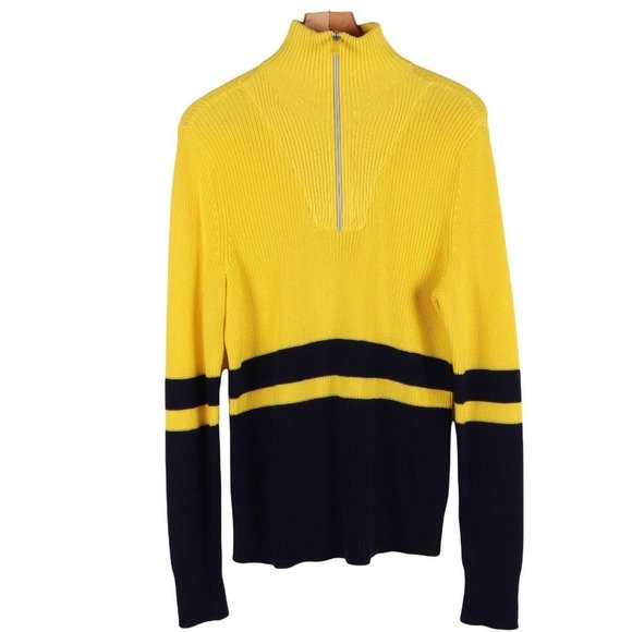 Ralph Lauren | Sweaters | Ralph Lauren Quarter Zip Up Two Tone Sweater ...